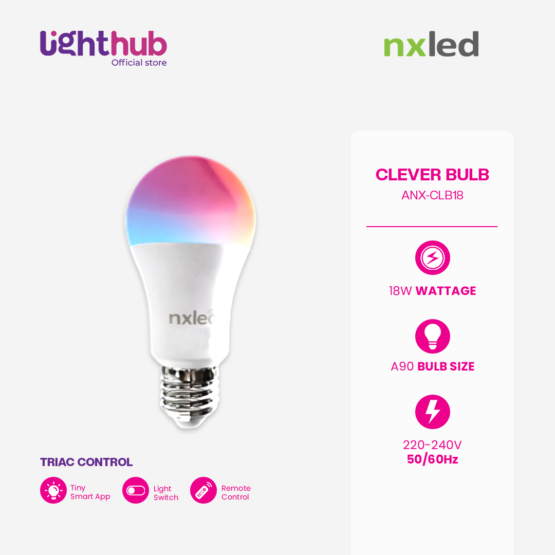 NxLed Clever Bulb 18W (ANX-CLB18) | Lighthub.Store