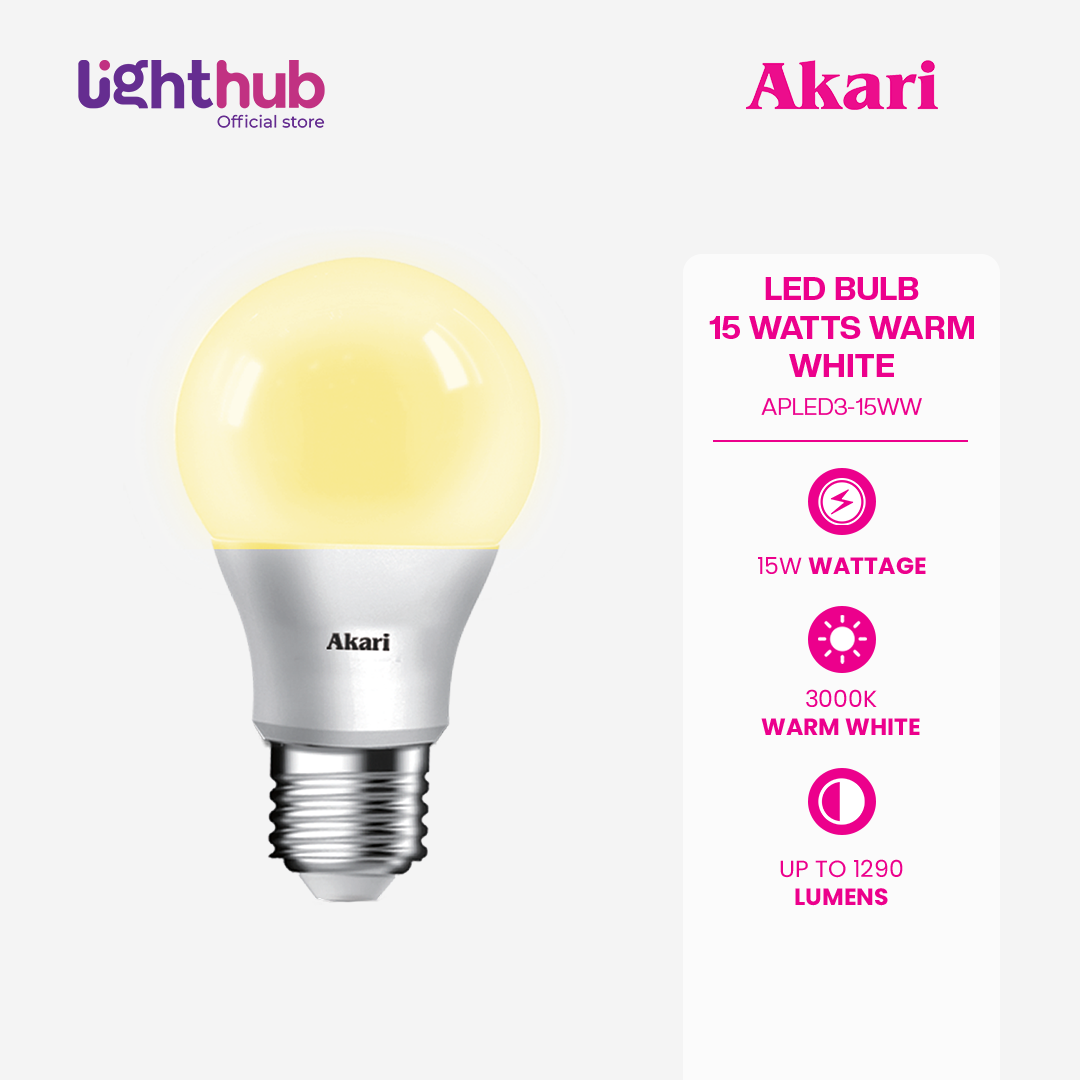 Akari Premiere LED Bulb 15W - Warm White (APLED3-15WW) | Lighthub.Store
