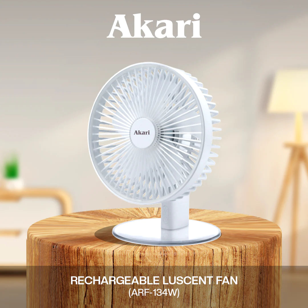 Akari Rechargeable Luscent Fan (ARF-134) | Lighthub.Store