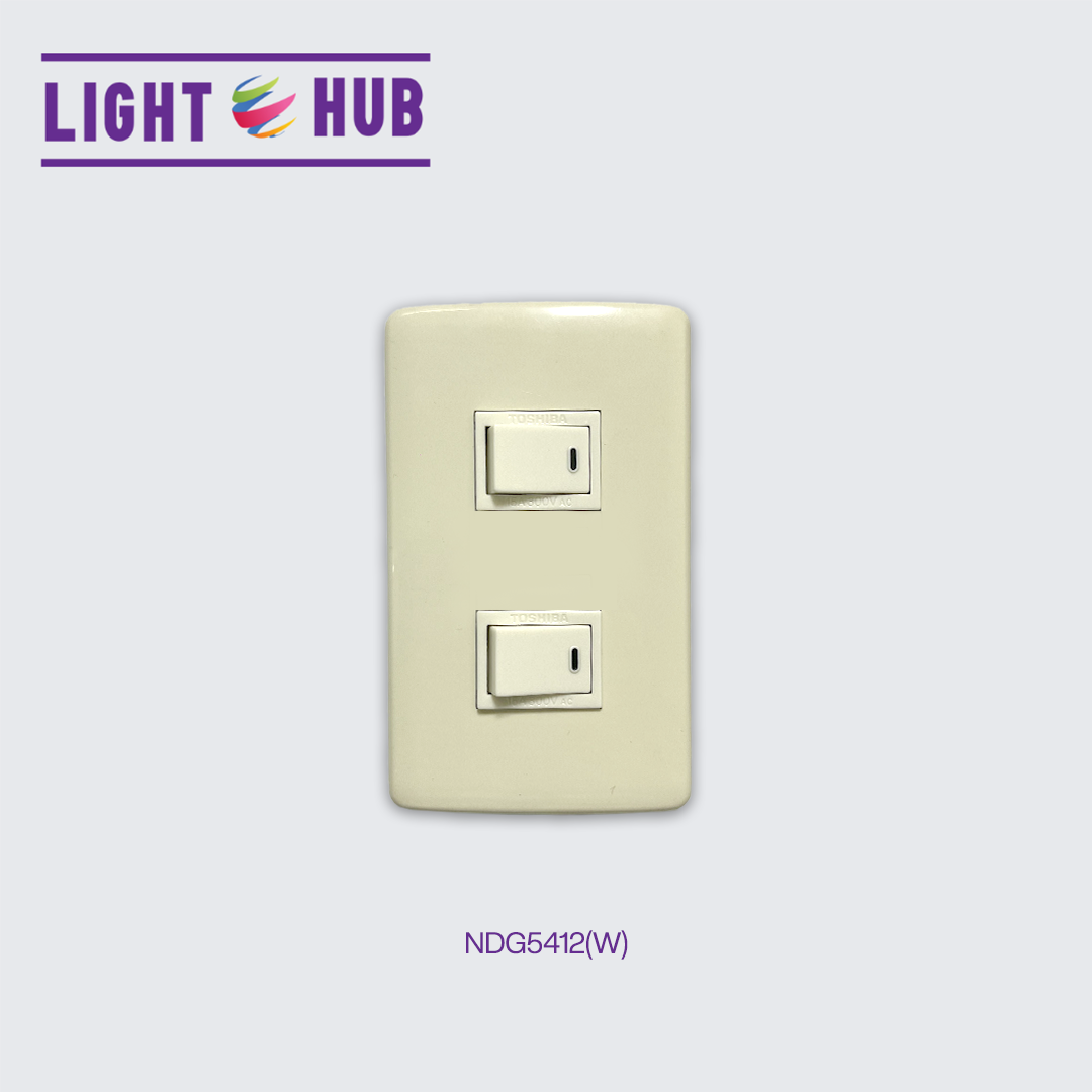 TOSHIBA: 2 GANG SWITCH | Lighthub.Store