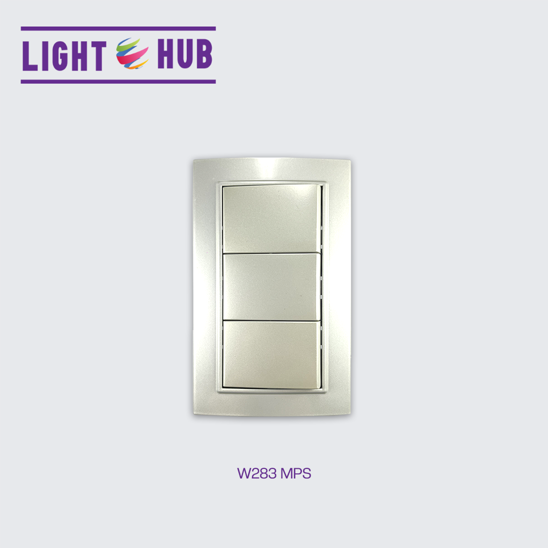 T&J: 3 GANG 1 WAY SWITCH | Lighthub.Store