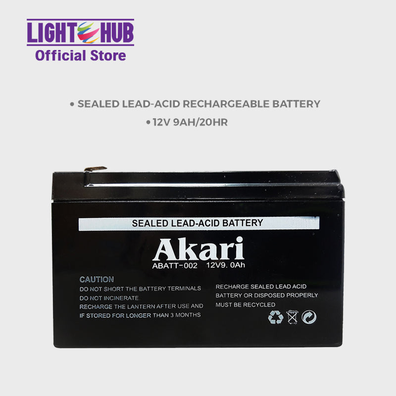 Akari Sealed Lead-Acid Rechargeable Battery (ABATT002) | Lighthub.Store