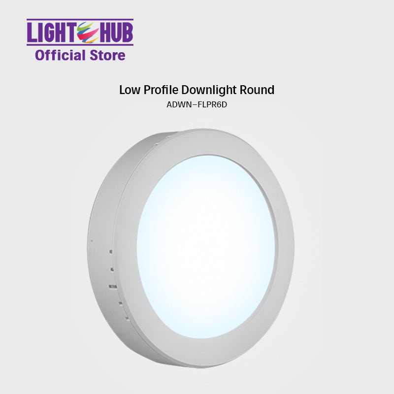 Akari LED Low Profile Downlight Round 6W - Daylight | Lighthub.Store