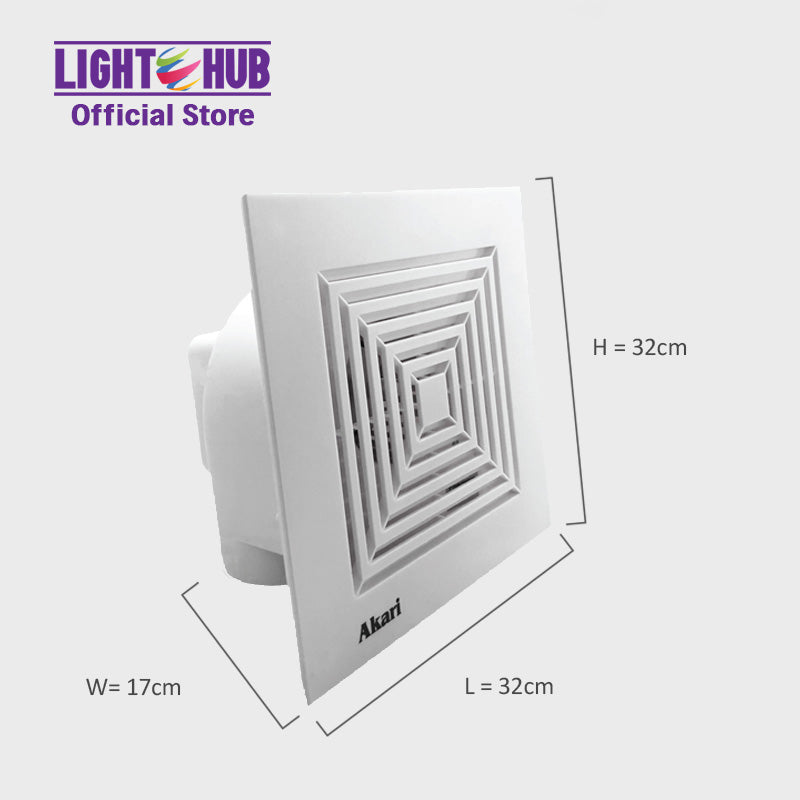 Akari 12" Ceiling Exhaust Fan (AEF-12C) | Lighthub.Store