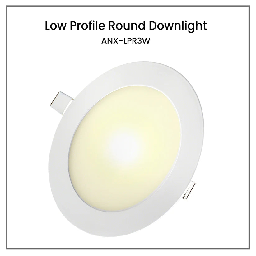 Nxled 3W LED Low Profile Downlight (ANX-LPR3W) | Lighthub.Store