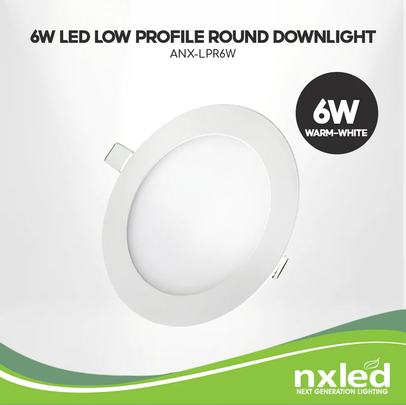 Nxled 6W LED Low Profile Downlight (ANX-LPR6W) | Lighthub.Store