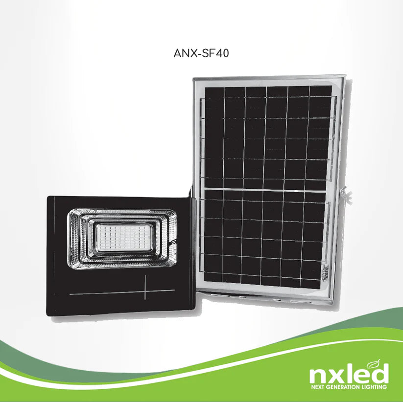 Nxled 40W Solar Floodlight (ANX-SF40) | Lighthub.Store