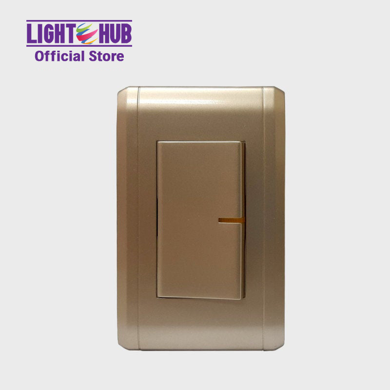 Akari 1 Gang 1 Way Switch Gold (AWD2014V(G)) | Lighthub.Store